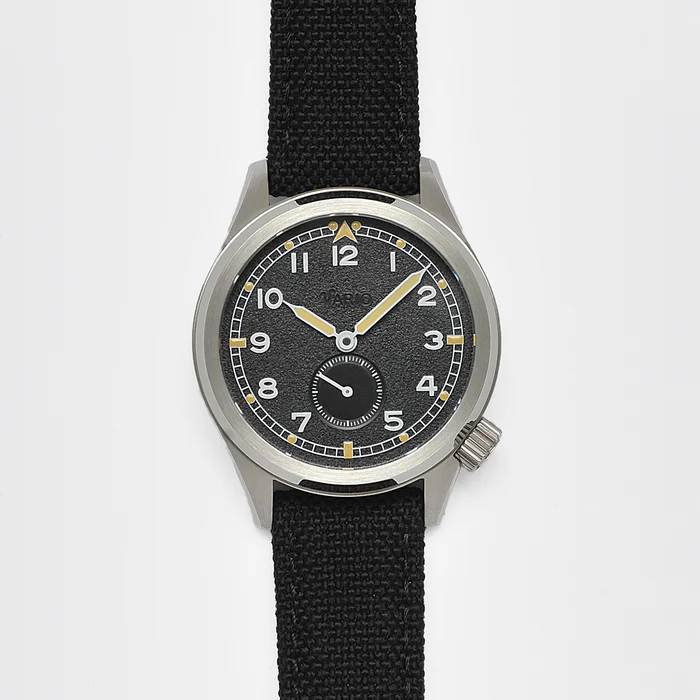 Vario 1945 D12 Raven Black Field Watch - Vario | tankawatches.com